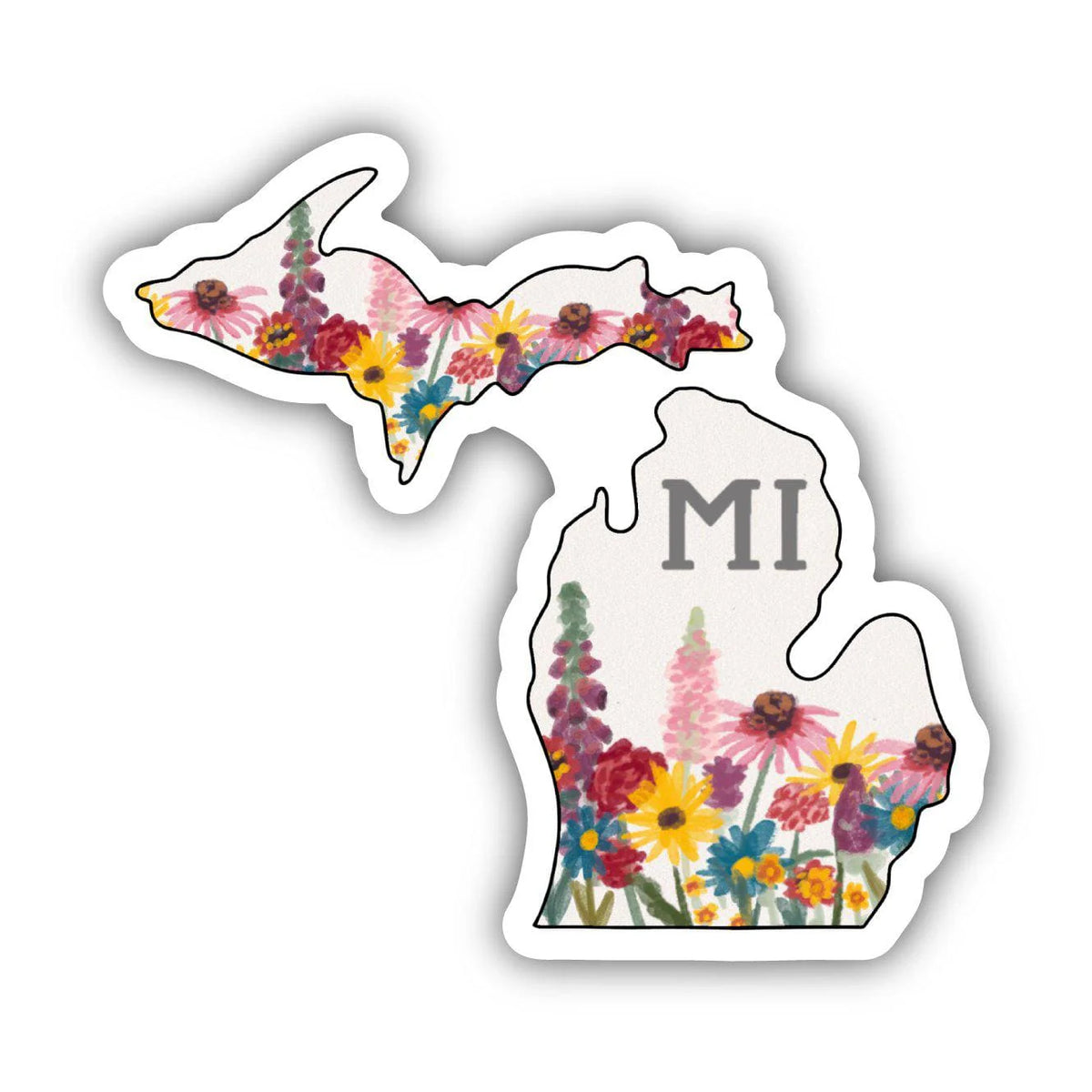 Michigan Painterly Pattern Sticker – Heart of Michigan
