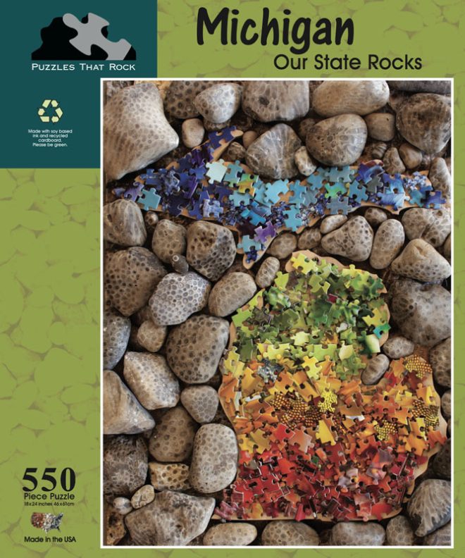 Puzzle Michigan our state rocks – Heart of Michigan