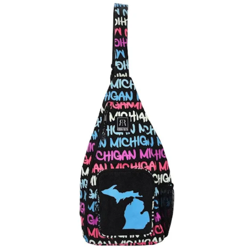Michigan Classic Text Sling Backpack – Heart of Michigan