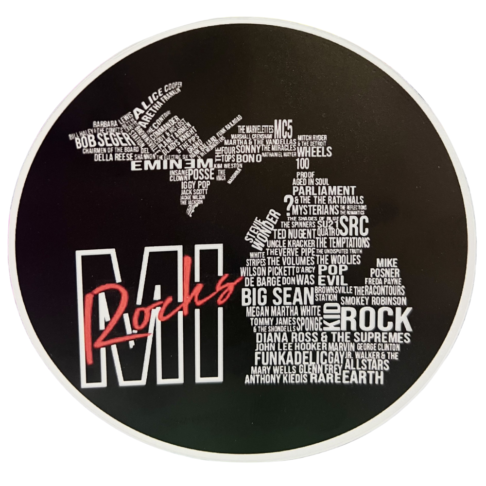 MI Rocks Decal – Heart of Michigan