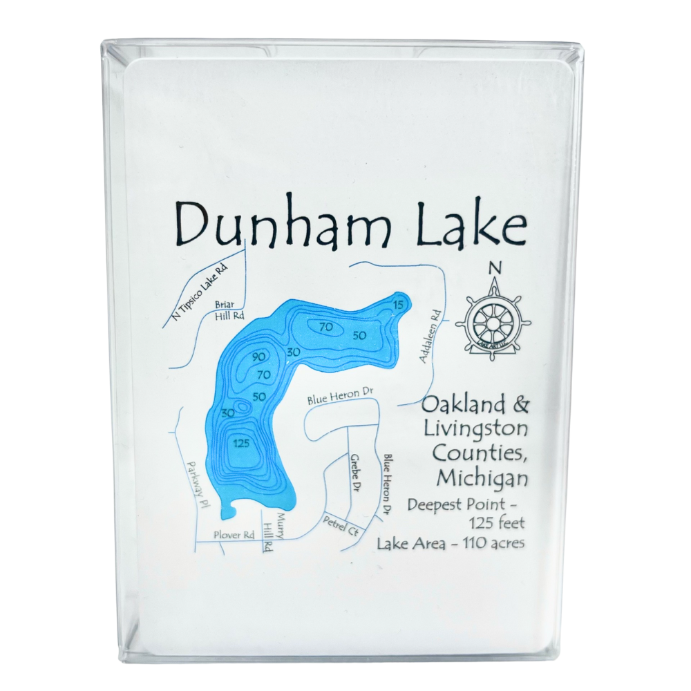 Dunham Lake Playing Cards – Heart of Michigan