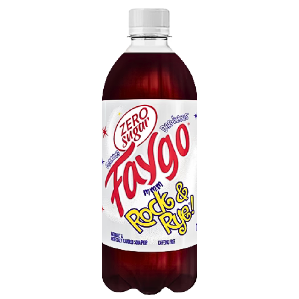 Faygo Zero Sugar Rock & Rye Pop 20oz – Heart of Michigan