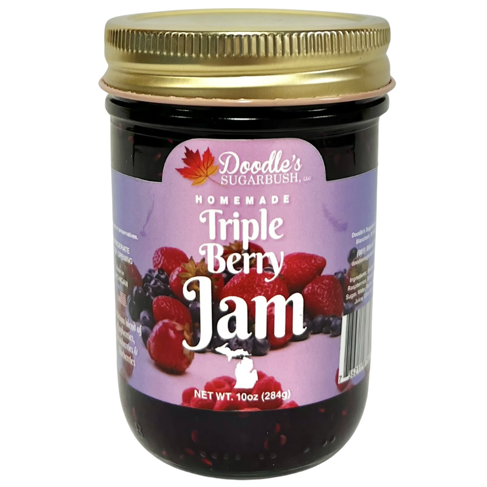 Doodle's Sugarbush Homemade Triple Berry Jam – Heart of Michigan