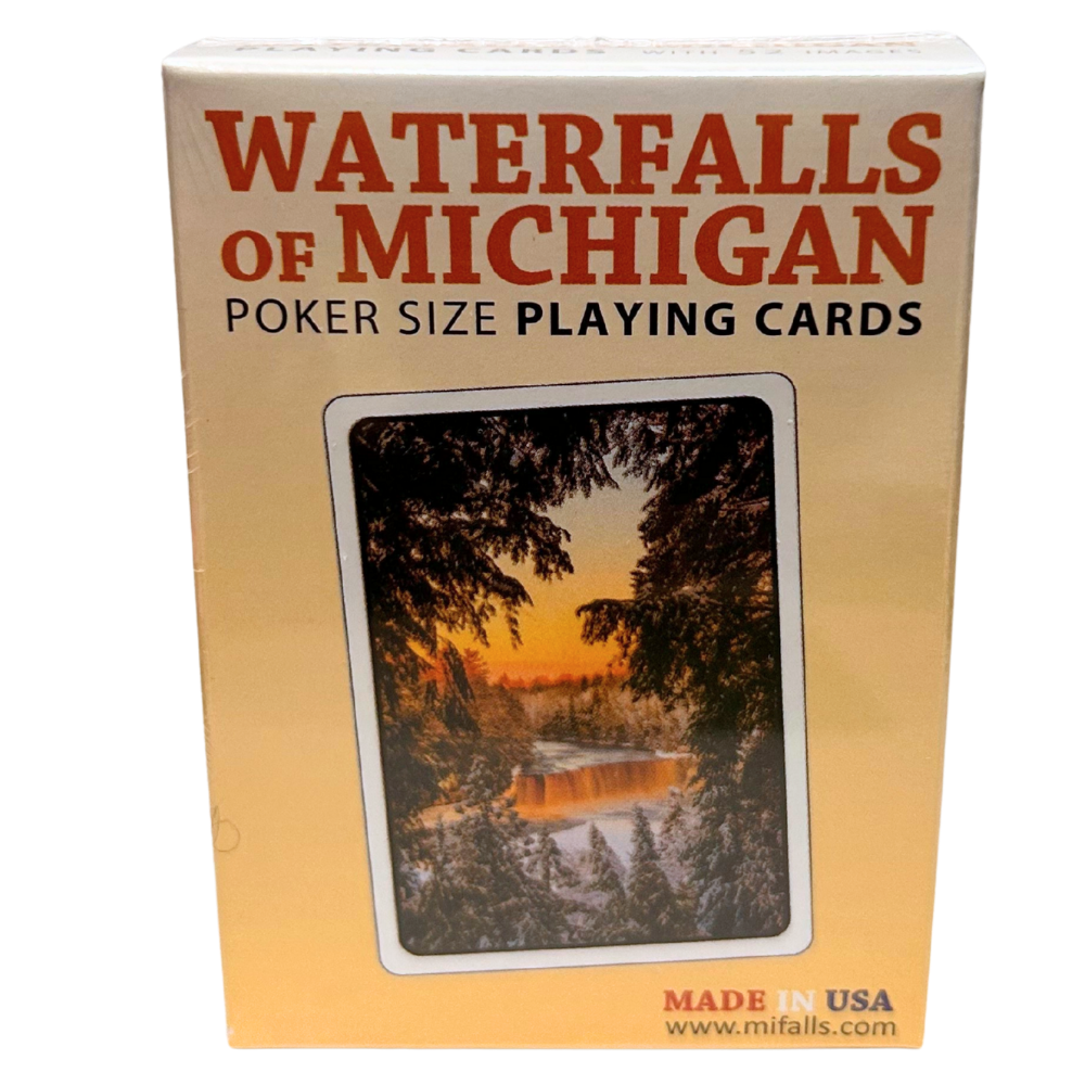 Waterfalls of Michigan Playing Cards – Heart of Michigan