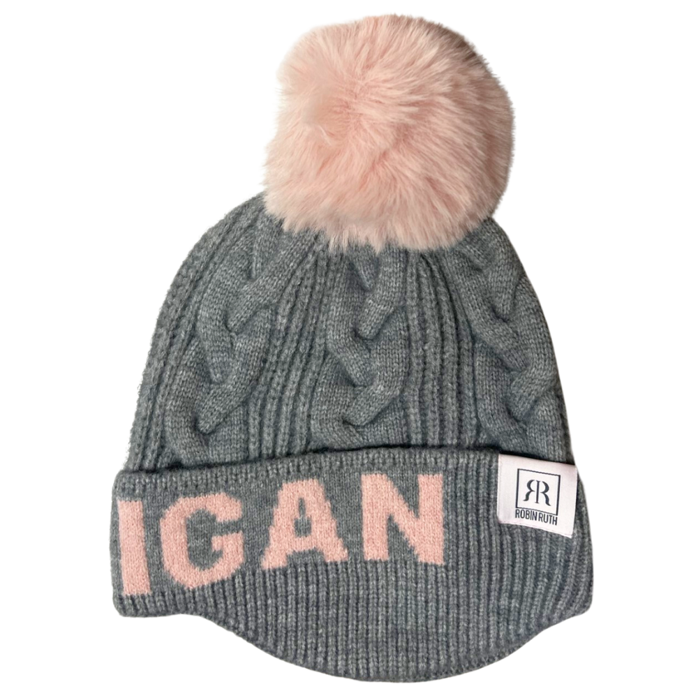 Michigan Gray Cable Knit Hat – Heart of Michigan