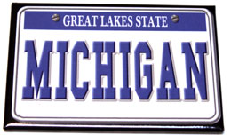 Michigan License Plate Magnet – Heart of Michigan