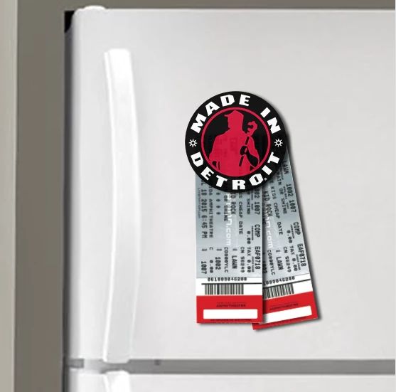 Made In Detroit Magnet – Heart of Michigan