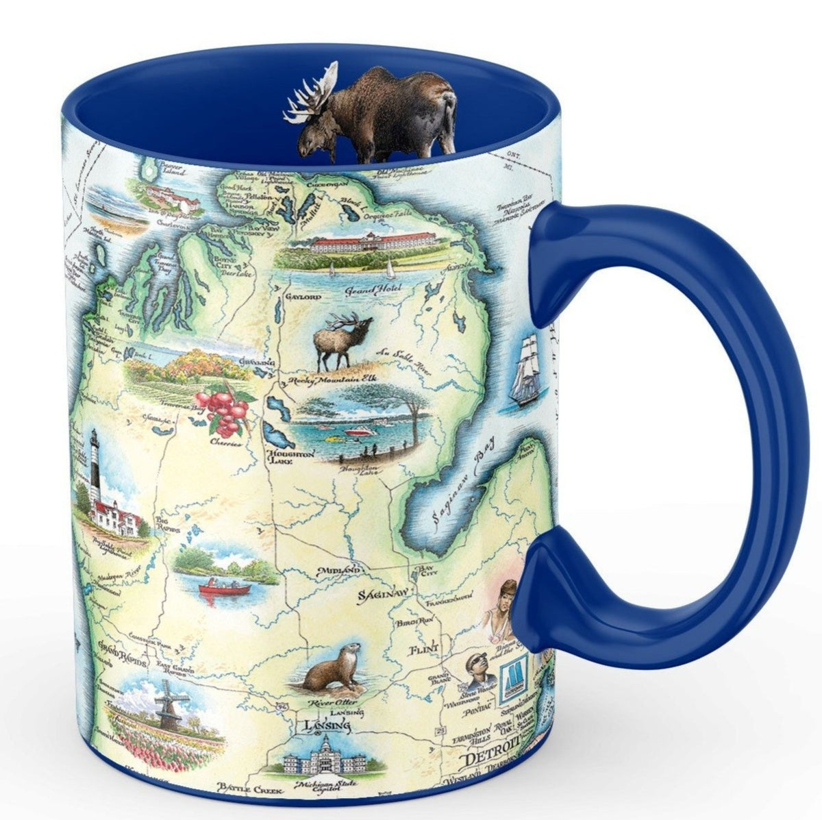 Xplorer Map Michigan Mug – Heart of Michigan